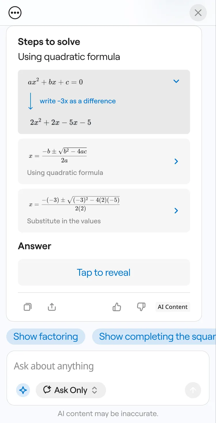 Goodnotes AI for Math – Goodnotes Support