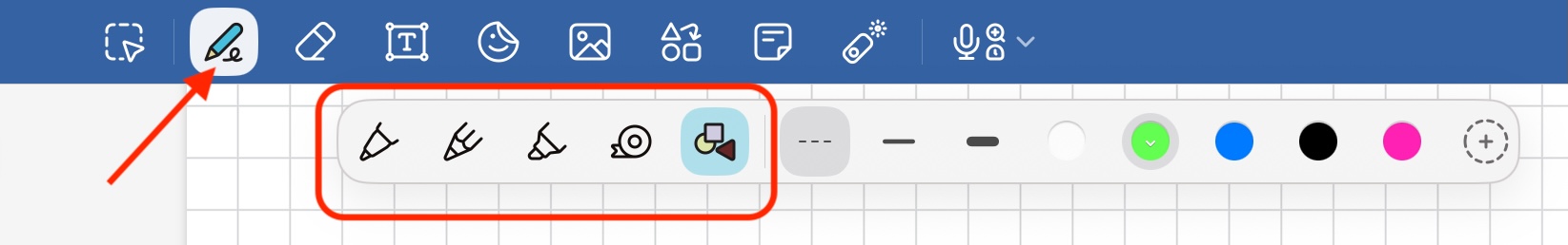 Draw perfect lines, curves, and shapes – Goodnotes Support