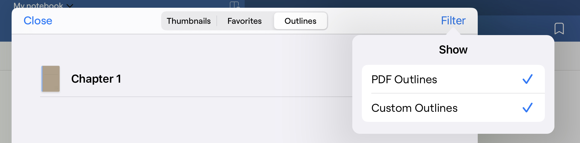 Create a custom outline – Goodnotes Support