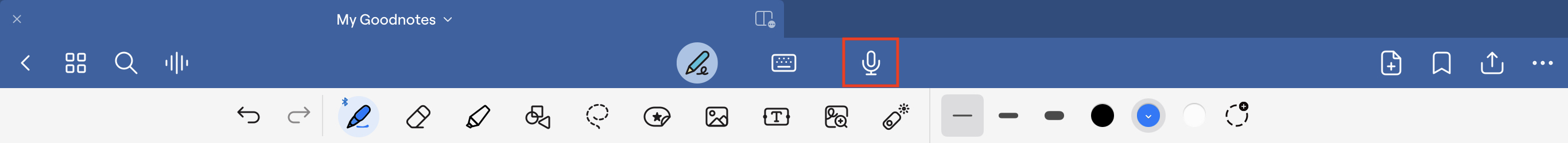 Add Audio Recordings to your Notebooks – Goodnotes Support