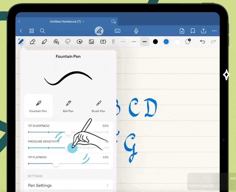 Utilize the new features of Apple Pencil Pro – Goodnotes Support